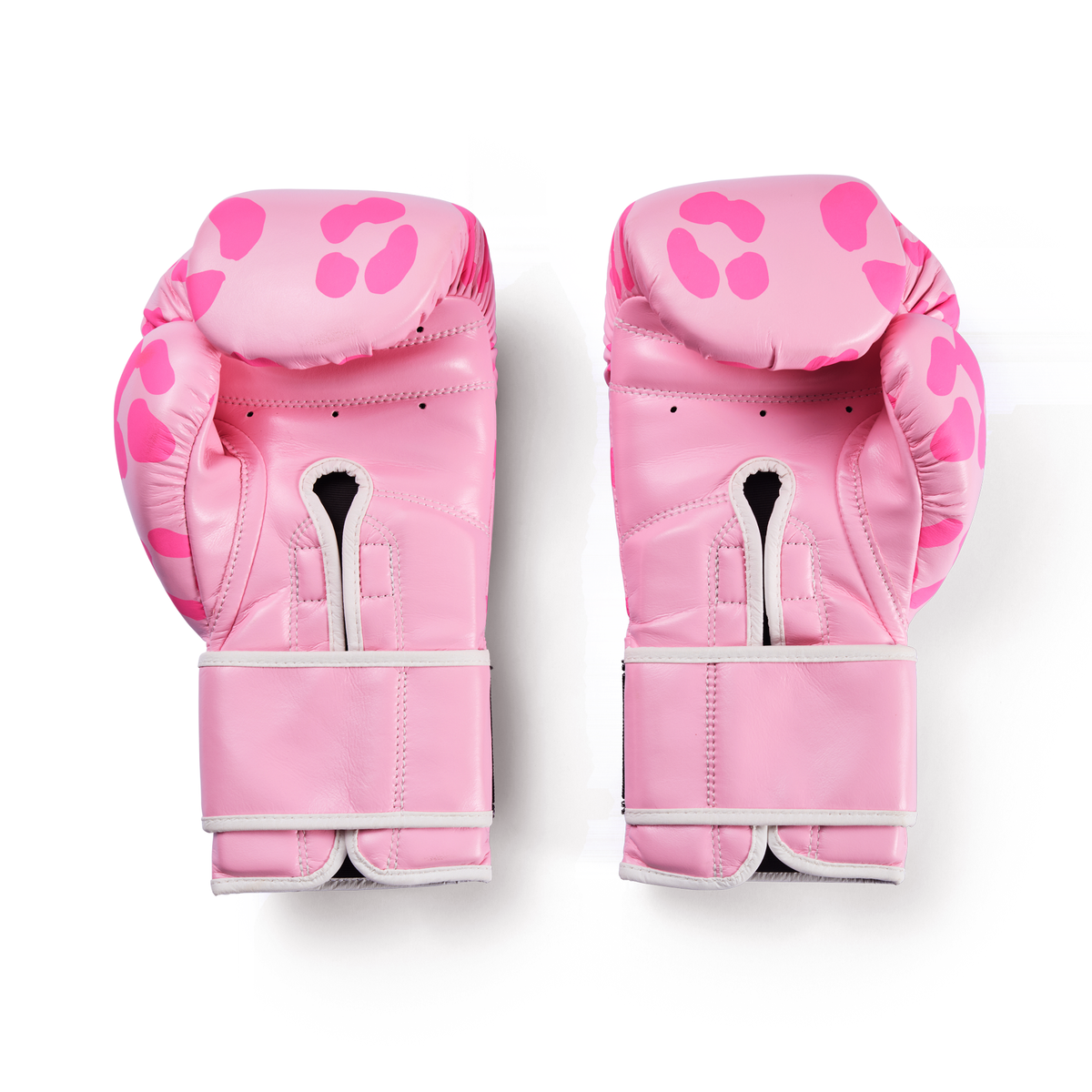 Women's Pink Leopard Print Boxing Gloves | BAD CAT